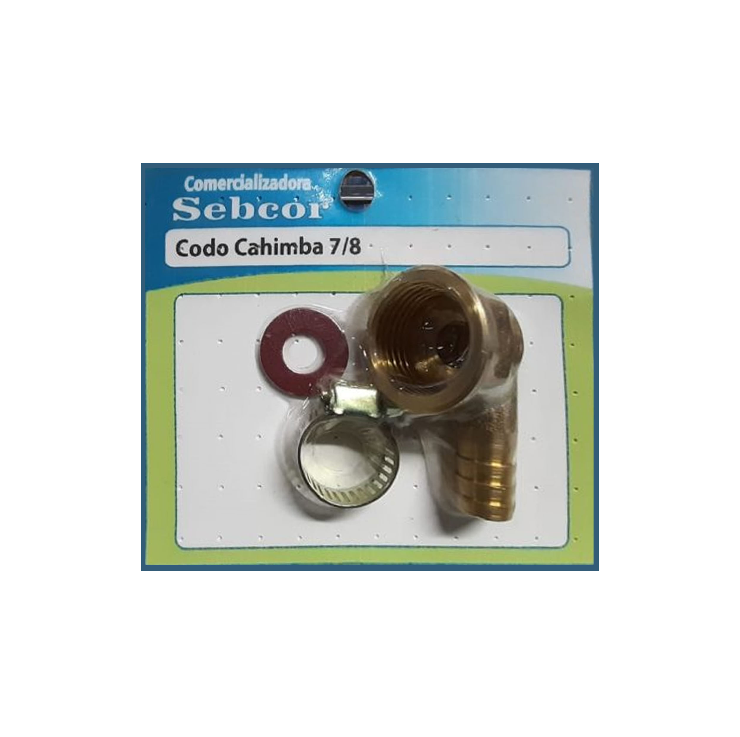 Cachimba Codo 7/8" Para Gas+Abraz Sebcor