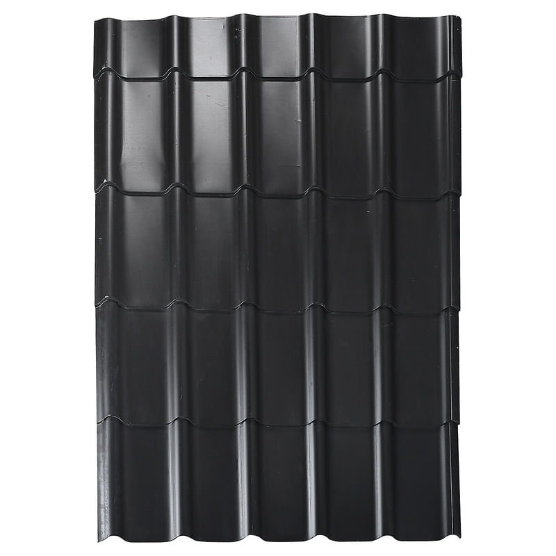 TEJA CONTINUA CURVA NEGRA 0.40X3.66 METROS