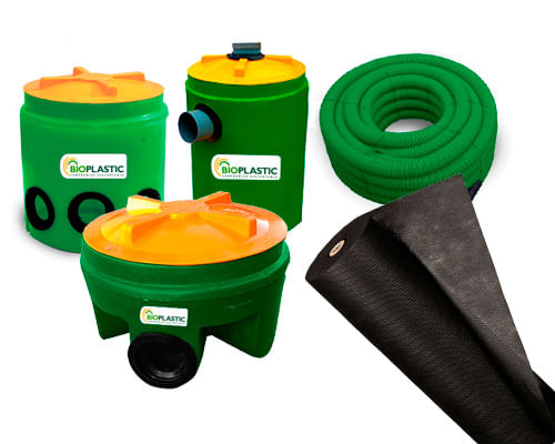 Kit Instalacion Para Fosa Septica 2.000Lt Bioplastic