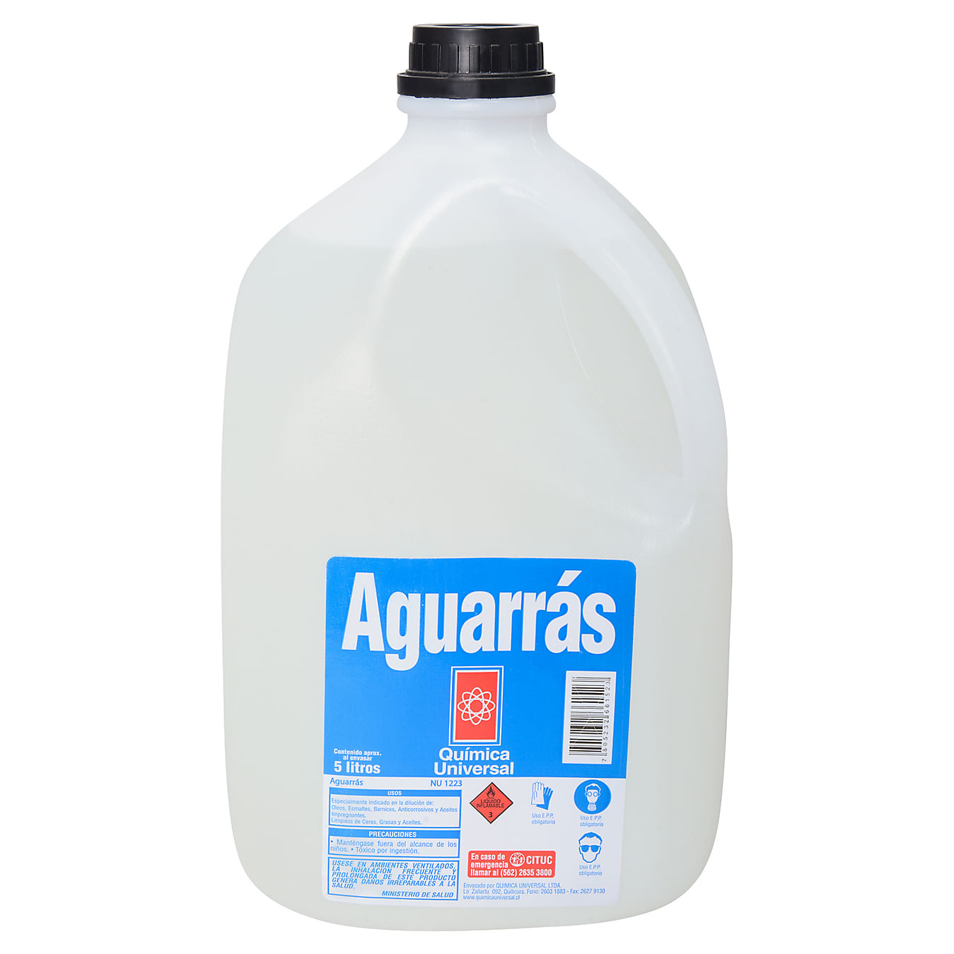 Aguarras Mineral 5 Litros Quimica Universal
