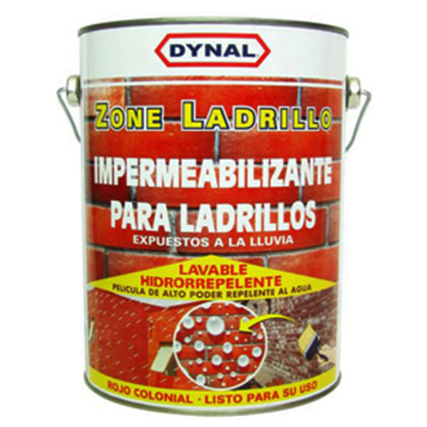 Impermeabilizante Acrílico 1Gl Zone Ladrillo Rojo Dynal