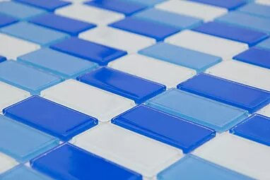 Malla 30X30 X Unidades Vidrio Azul Decoralia