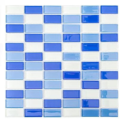 Malla 30X30 X Unidades Vidrio Azul Decoralia