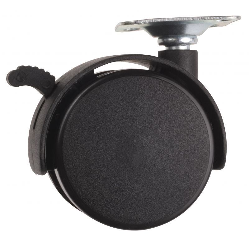 Rueda Para Mueble 50Mm Con Base Y Freno Plástica Lioi