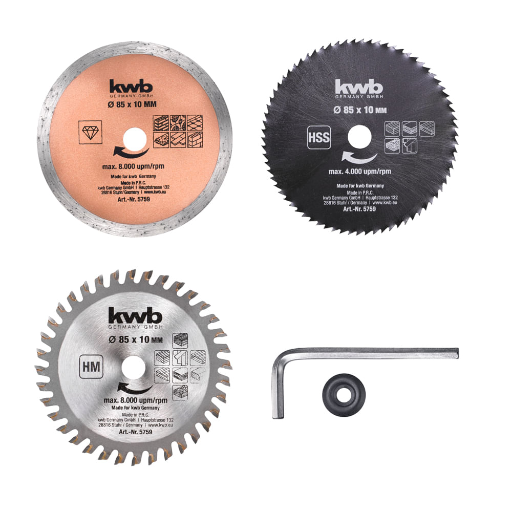 Discos Para Mini Sierra Circular 89Mm Kwb