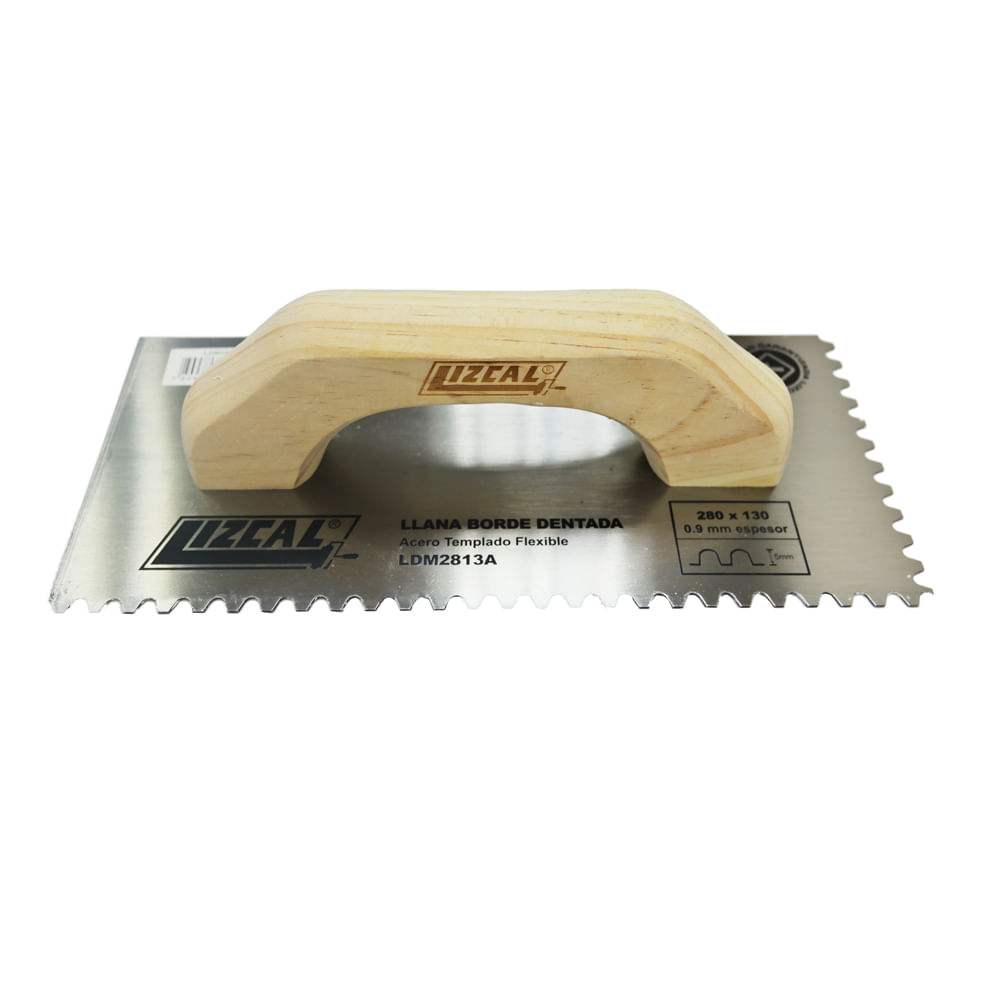 Llana Dentada Tipo A 280X130Mm Metálica Lizcal