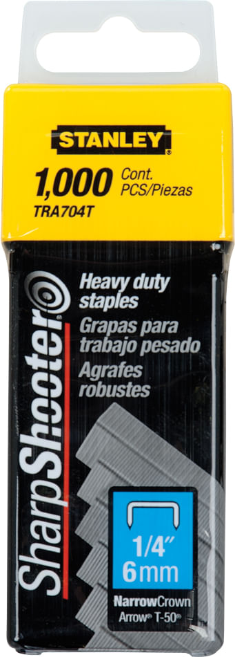 Grapas 1/4X6 Mm Tra704T Stanley