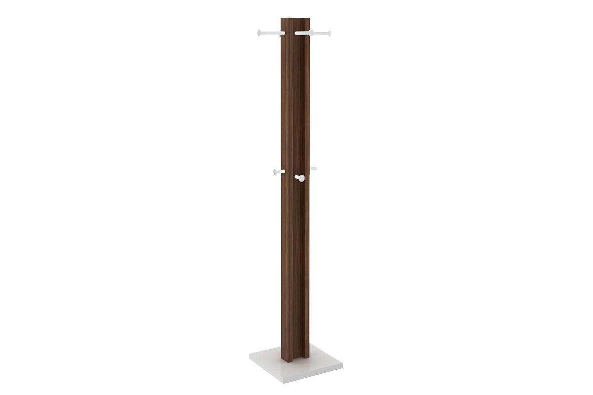 Perchero Madera Nogal Base Blanca Tecnomobili