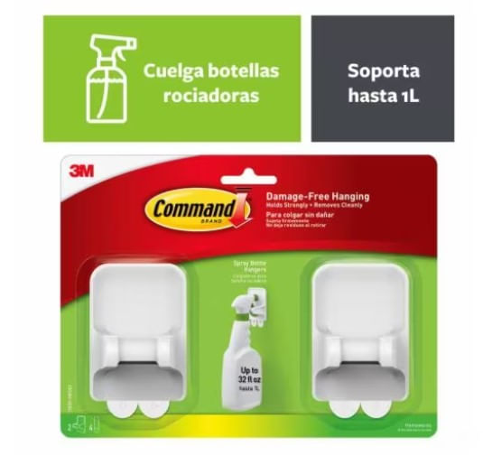Porta Botella De Spray X2 Command Brand 3M