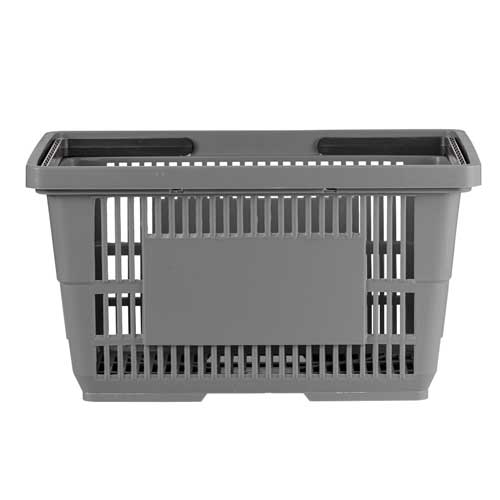 CANASTO PLÁSTICO 28 LITROS 27X33X47 CM GRIS OSCURO BIGHOUSE