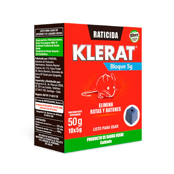 Klerat Bloques Raticida 50 Gr