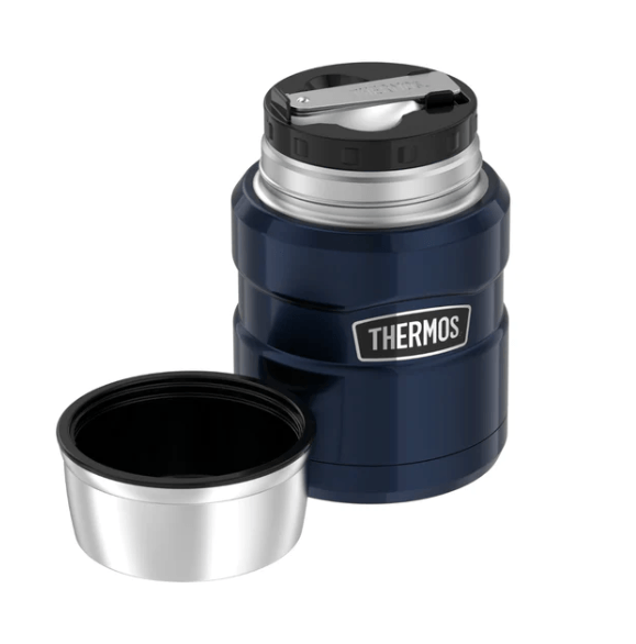 Termo Comida 470Ml Con Cuchara Azul Brillante Thermos