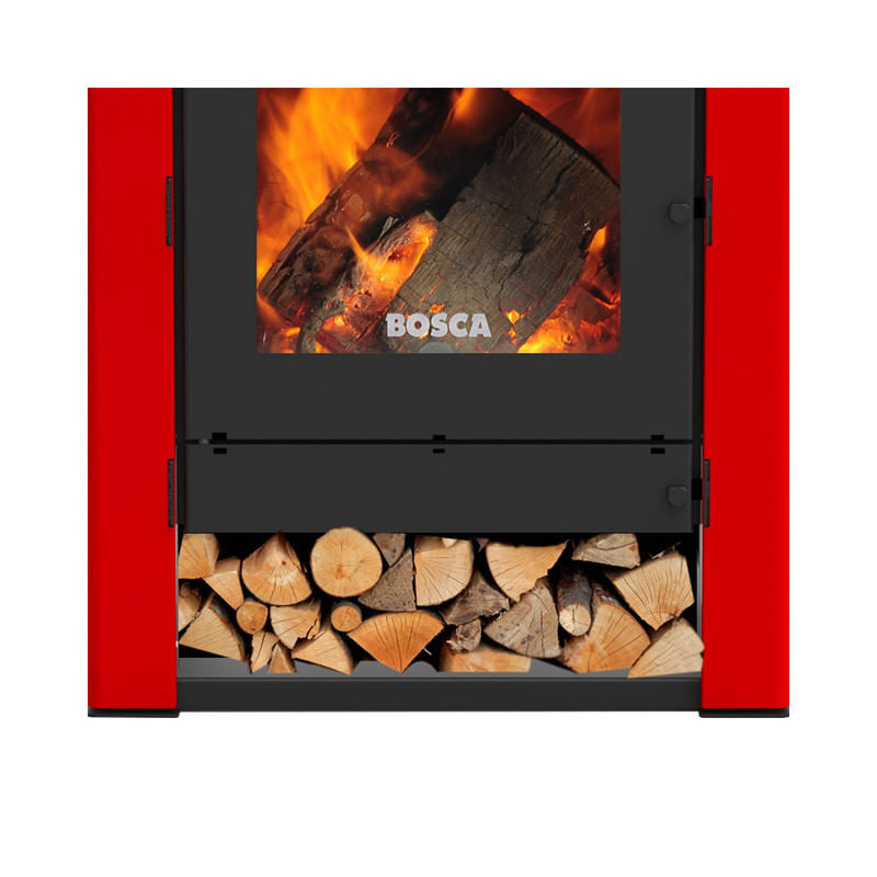 Estufa A Leña Bosca Gold 500 Rojo