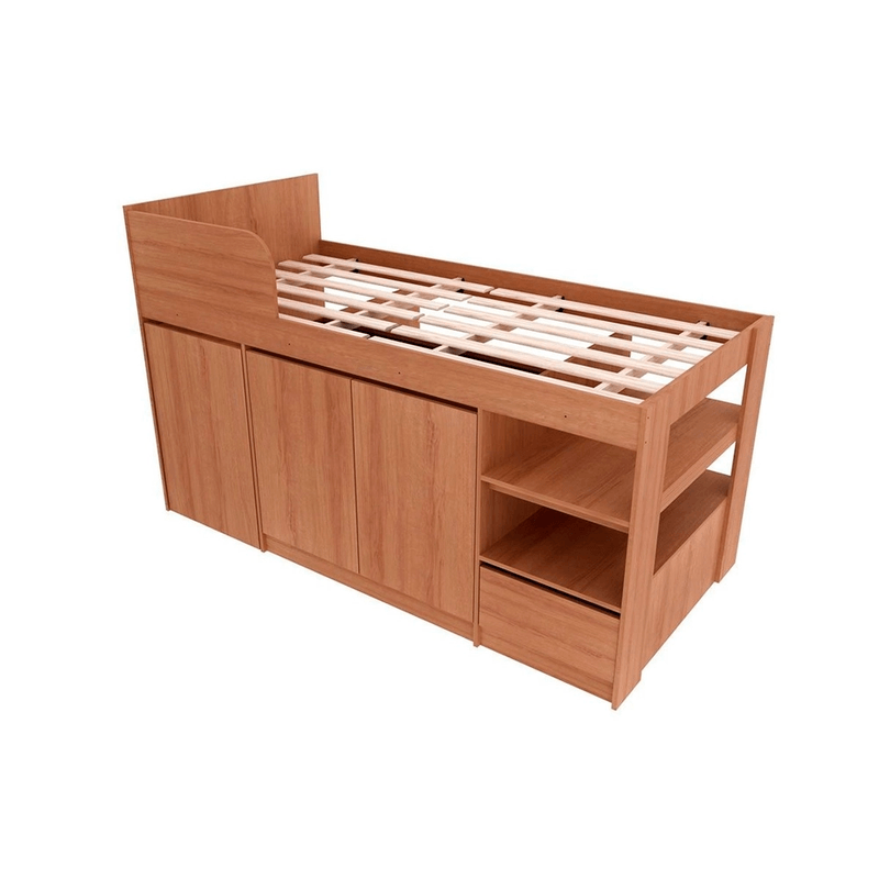 Cama Multifuncional Con Escritorio 1 Plaza Almendra Tecnomobili