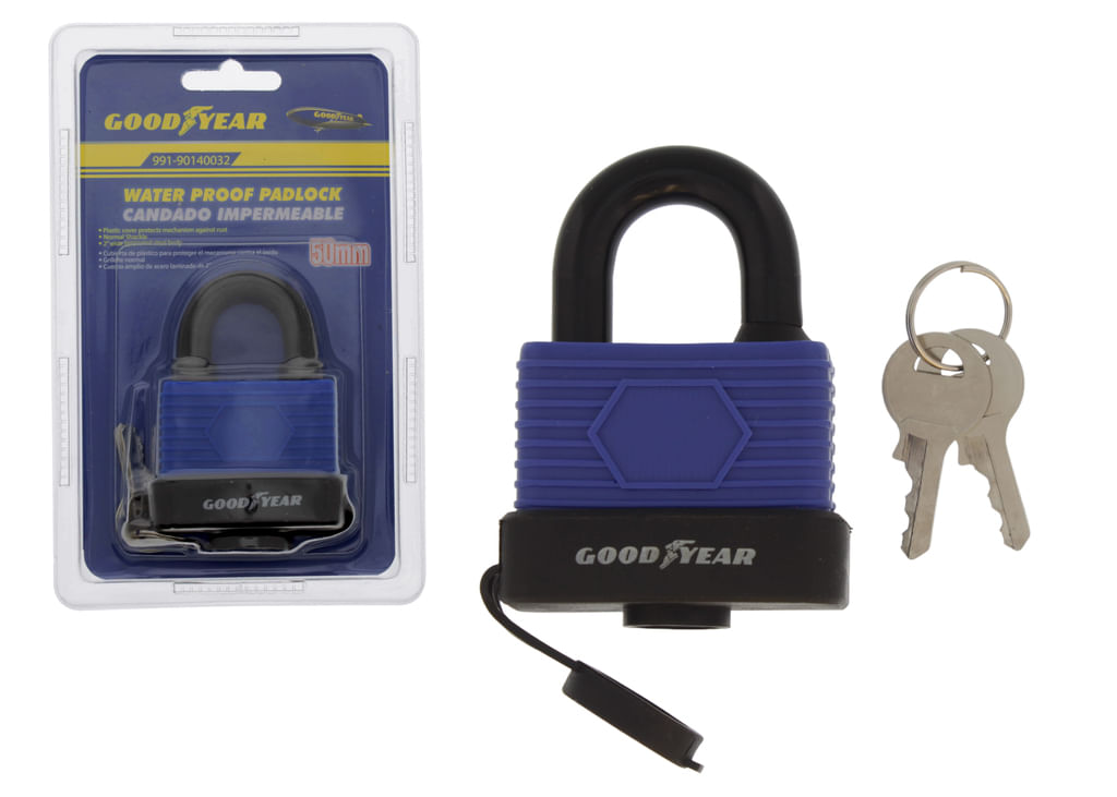 Candado 50 Mm Azul Negro Goodyear
