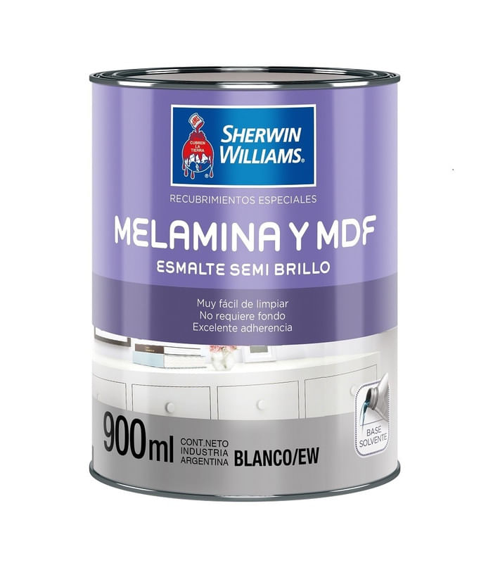 Esmalte Melamina Y Mdf 1/4Gl Blanco Sherwin Williams