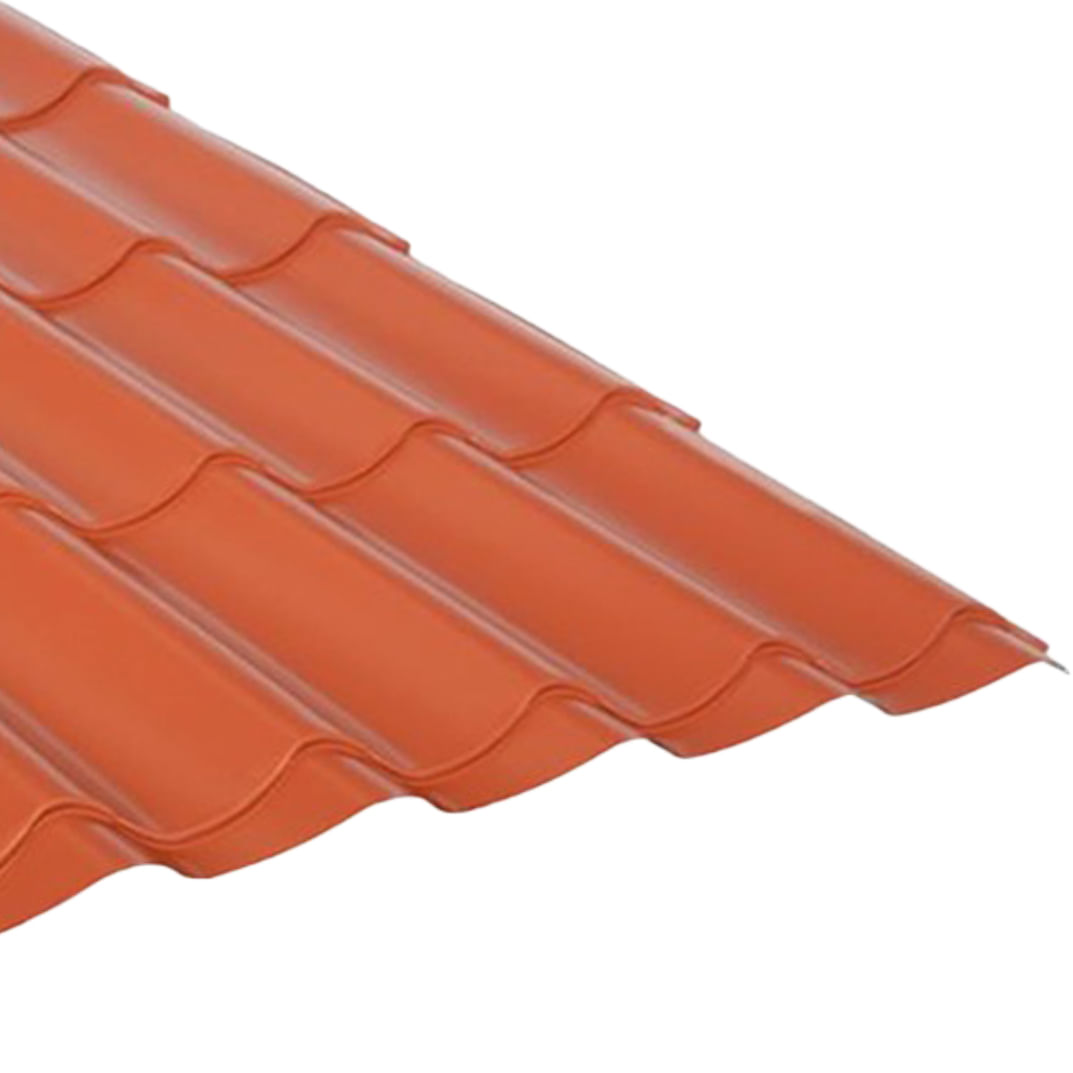 Teja Continua Asturia Terracota 0.4X3.66 Metros Inppa
