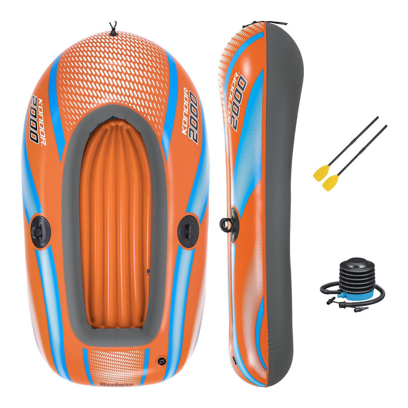 Bote Inflable Kondor 2000 Rafting 185X97Cm Con Accesorios Bestway
