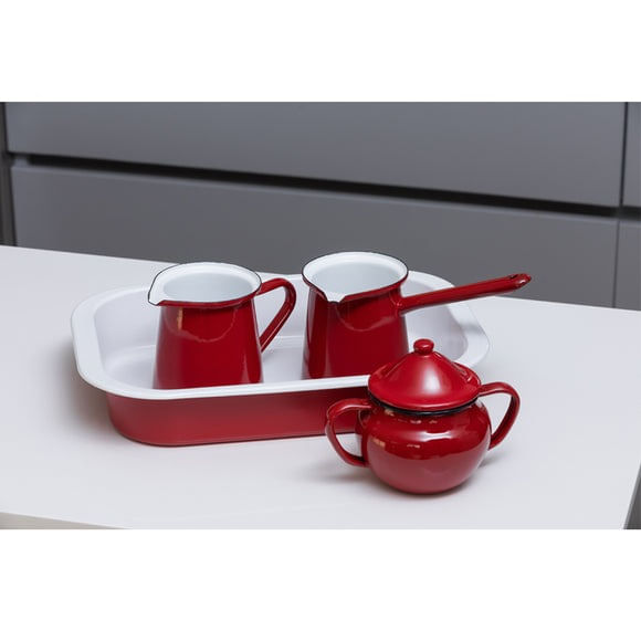 Jarro Retro Con Asa 800Cc Rojo Bolton