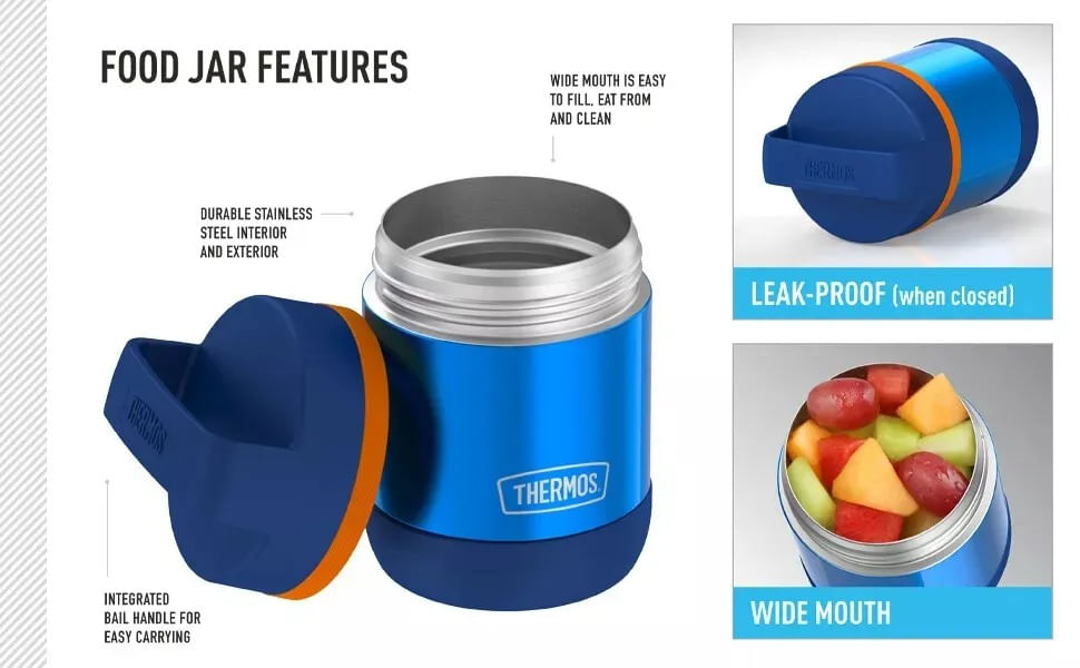 Termo Comida 290Ml Acero Inox Teal Carry Thermos