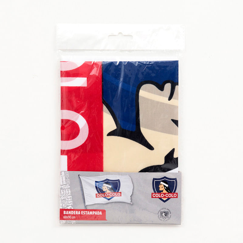 Bandera Colo Colo Estampada Blanco 80X120Cm Mashini