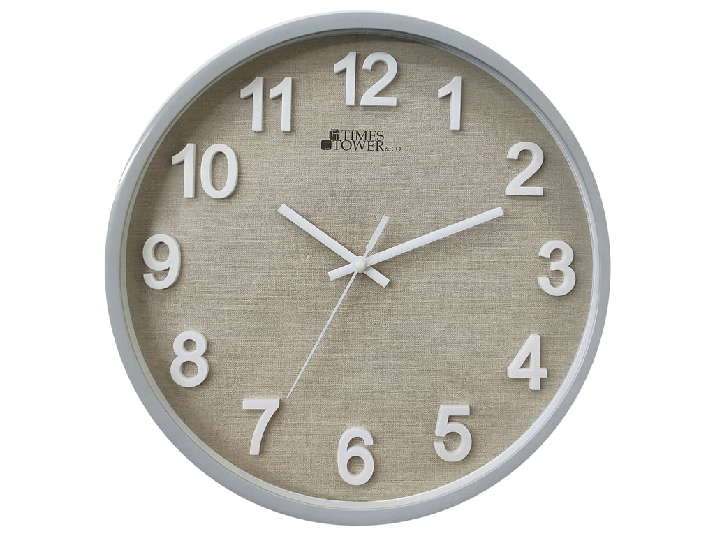 Reloj De Pared 11.8Cm Gris Times Tower & Co