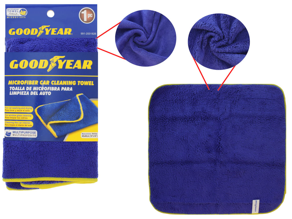 Toalla De Microfibra Para Auto 40X40Cm Goodyear