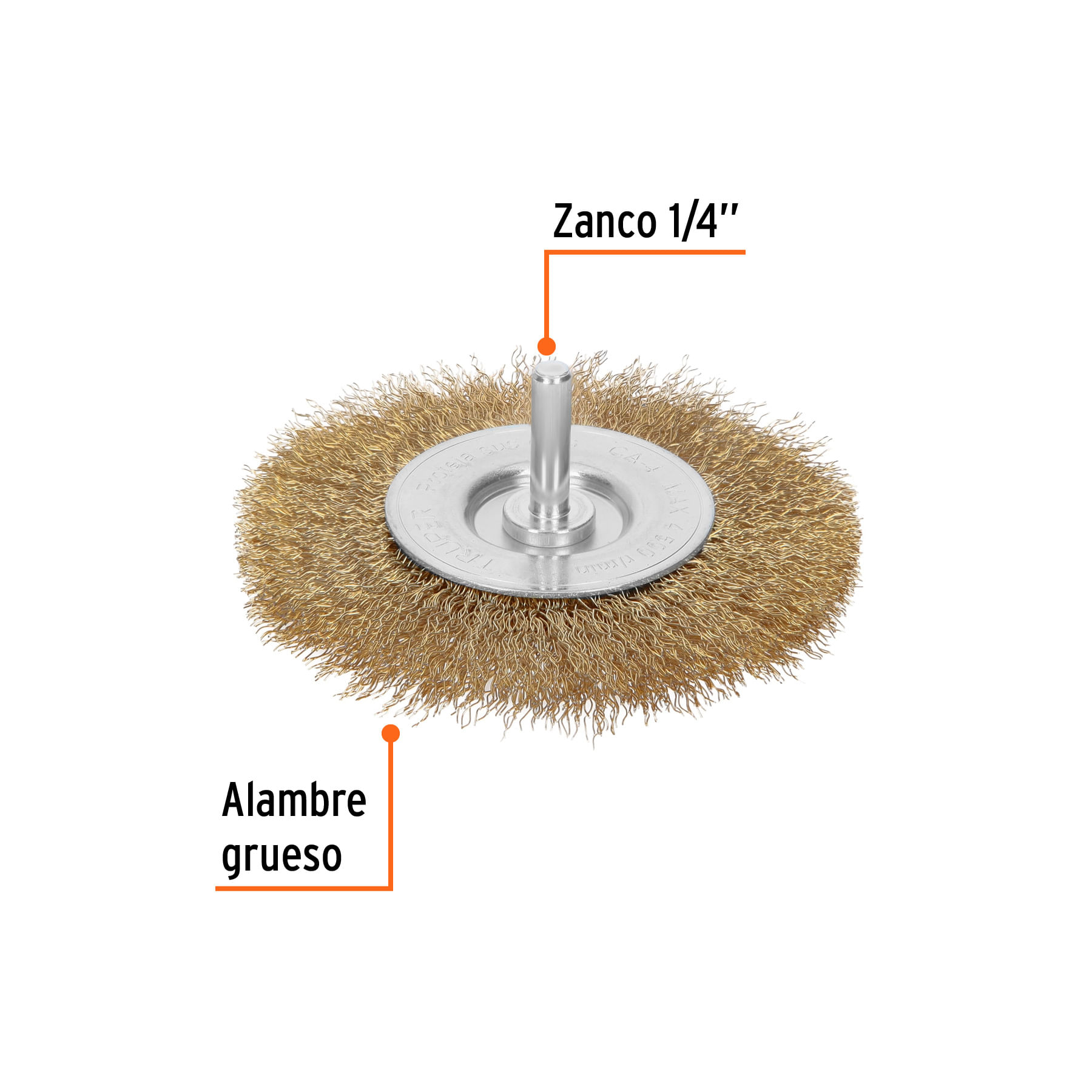 Grata Circul Para Taladro 4 Gruesa Truper"